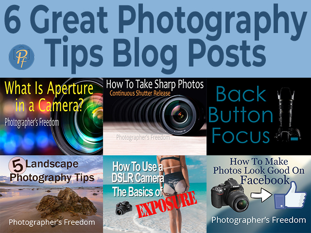 6 Great Photography Tips Blog Posts - Photographer's Freedom